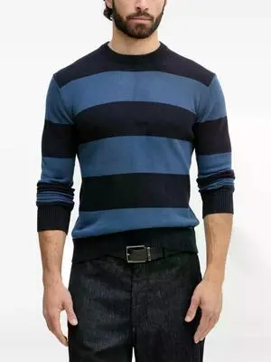 BENETTON Horizontal-stripe Sweater - Blue