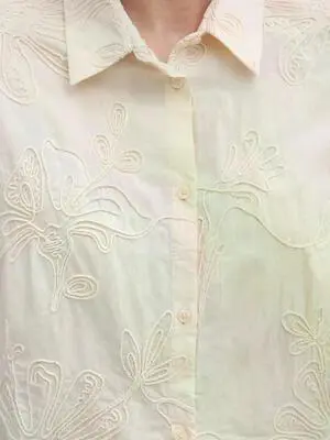 BENETTON Embroidered Cropped Shirt