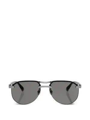 Brunello Cucinelli Carlito B Sunglasses - Silver
