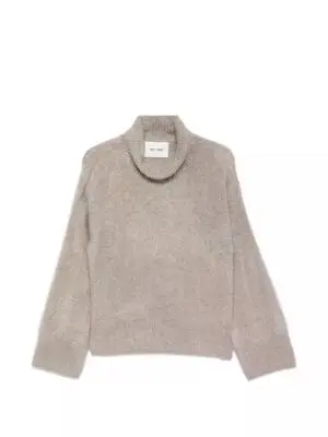 Soft Goat Brushed Cashmere Sweater - Grey