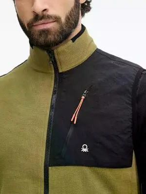 BENETTON Polartec Two-tone Zip-up Gilet