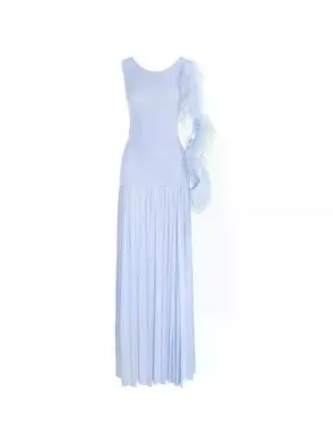 MANURI Paulina Maxi Dress - Blue