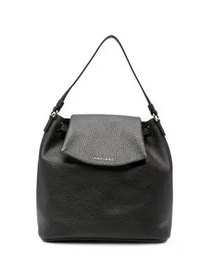 Orciani Grainy Leather Shoulder Bag