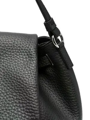 Orciani Grainy Leather Shoulder Bag