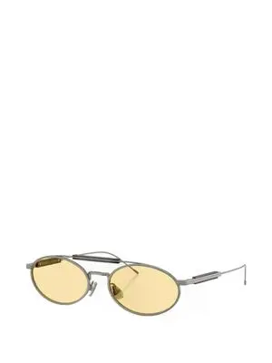 Brunello Cucinelli Oval-frame Sunglasses - Grey