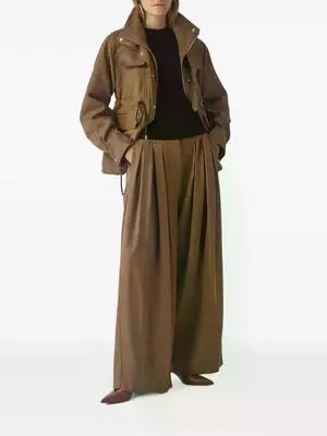 MEIMEIJ Drawstring-waist Pocket-detail Jacket - Brown