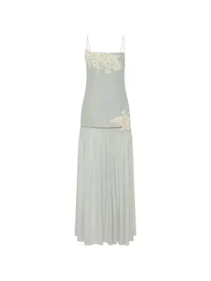 SIR. Noria Lace-trim Maxi Dress - Blue