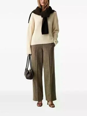 Marc O'polo Ribbed Boat-neck Sweater - Neutrals