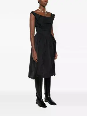 VIVIENNE WESTWOOD Check-pattern Corset-style Dress