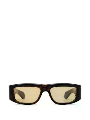 JACQUES MARIE MAGE Romi Rectangle-frame Sunglasses - Brown