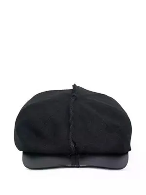 Comme Des Garçons Raw-edge Cap - Black
