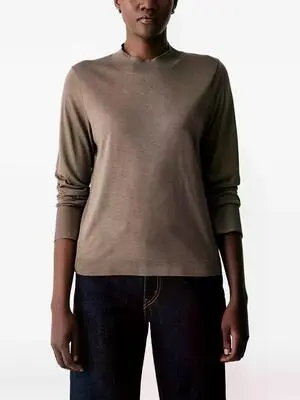 Marc O'polo Ribbed Mock-neck Long-sleeve Top