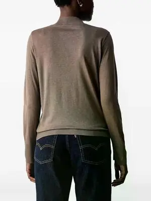 Marc O'polo Ribbed Mock-neck Long-sleeve Top