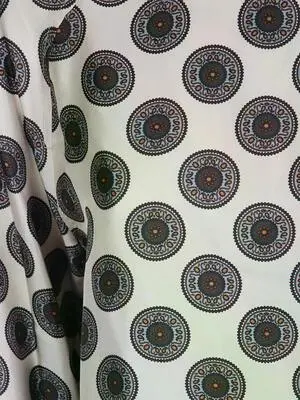 Alberto Biani Geometric-print Silk Shirt