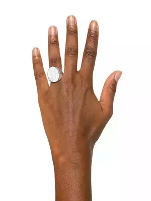 Gianfranco Ferre 2000s Logo-engraved Signet Ring