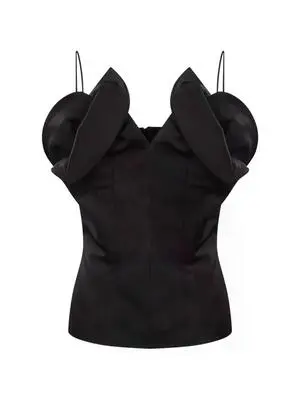 Magda Butrym Ruffled Spaghetti-strap Top