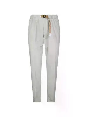 WHITE SAND Belted Corduroy Trousers - Neutrals