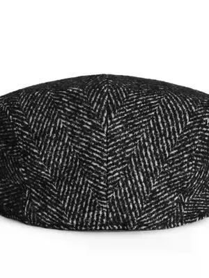 Dolce & Gabbana Chevron-pattern Wool Flat Cap