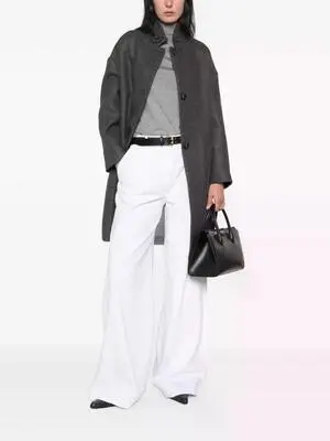 19.61 MILANO Button-up Funnel-neck Coat