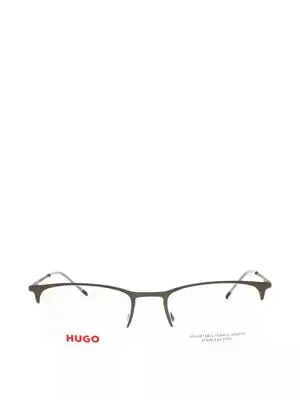 Hugo Rectangle-frame Glasses - Silver