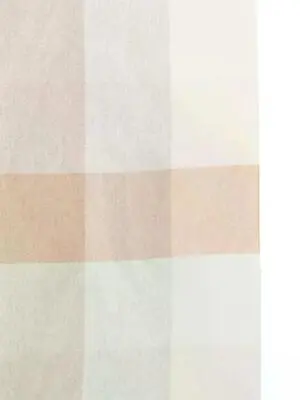 LARDINI Check-pattern Fringed Scarf