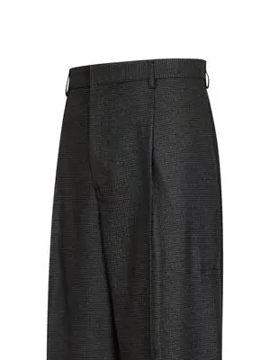 DARKPARK Davide Micro-houndstooth Wide-leg Trousers