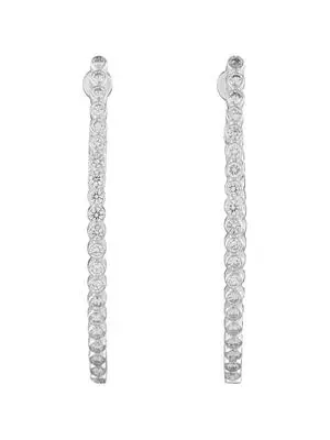 LB EXCLUSIVE Diamond Hoop Earrings
