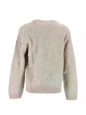 Peserico Sequin-embellished Cable-knit Sweater