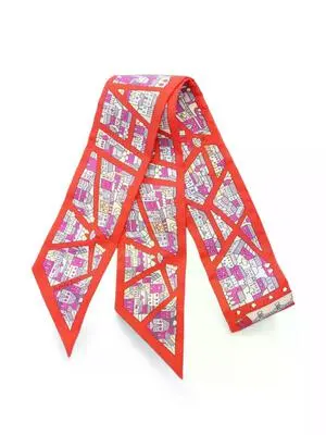 Hermès 2010s Twilly Scarf - Red