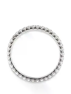 Cartier Etincelle De Eternity Wedding Band 18k White Gold And Diamonds 2mm Ring - Silver