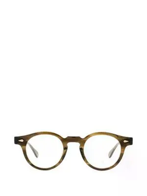 JULIUS TART OPTICAL Harold Round-frame Glasses - Brown