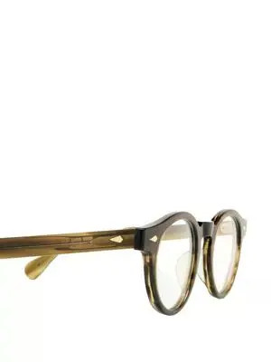 JULIUS TART OPTICAL Ar Round-frame Glasses - Brown