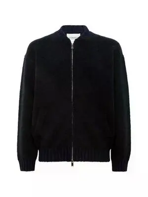 LANEUS Zip-up Cardigan - Blue