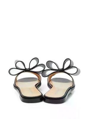 Mach & Mach Le Cadeau Crystal-embellished Flat Sandals