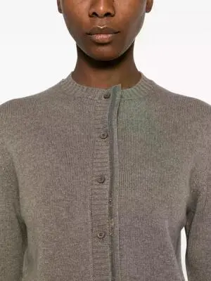 Fabiana Filippi Beaded-trim Knitted Cardigan