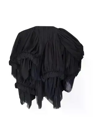 Comme Des Garçons Gathered Ruffled Jacket