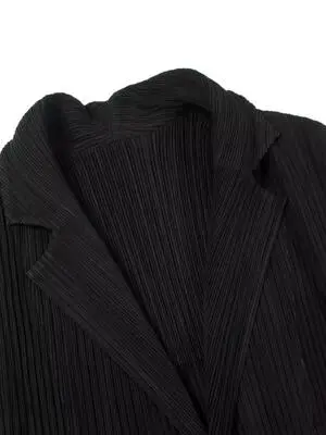 Issey Miyake 2010s Hatching Pleated Blazer