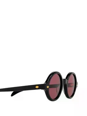 JULIUS TART OPTICAL Round Eye Gold Sunglasses