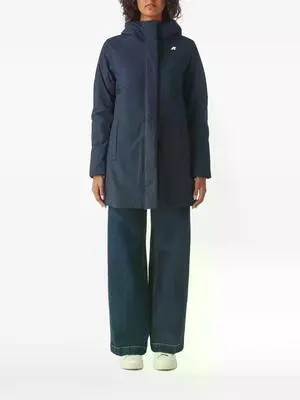 K-WAY Hooded Logo-print Coat