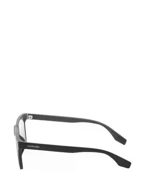 Calvin Klein Matte Rectangle-frame Sunglasses