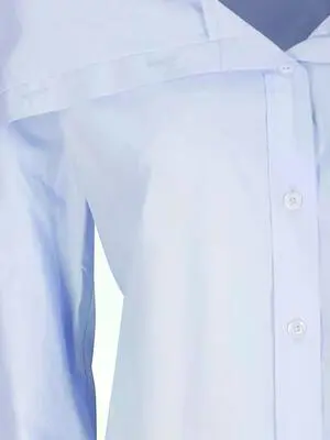 7 For All Mankind Off-shoulder Poplin Shirt
