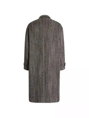 Dolce & Gabbana Single-breasted Wool-blend Chevron Coat