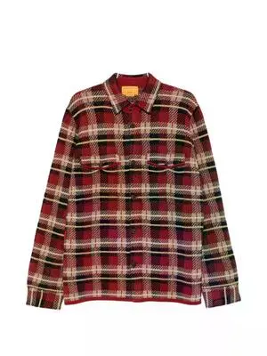 Guest In Residence Check-pattern Button-up Polo Shirt