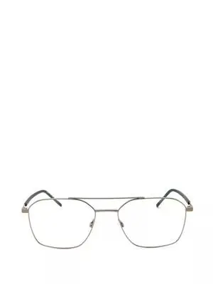 Hugo Square-frame Glasses - Silver