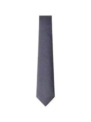 HACKETT  Dot-pattern Silk Tie - Grey