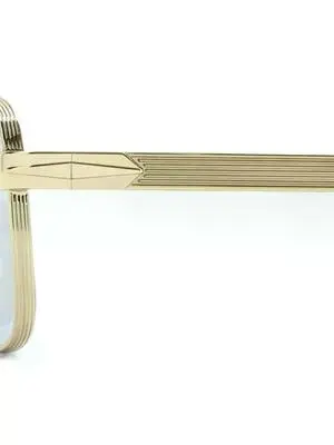 DB EYEWEAR BY DAVID BECKHAM Origami Rectangle-frame Sunglasses - Gold