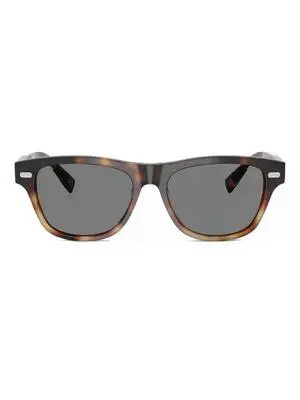 Brunello Cucinelli Tortoiseshell Square-frame Sunglasses - Brown