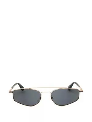 Adidas Geometric-frame Sunglasses - Gold