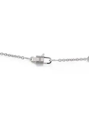 Hermès Amulettes Cadenas Pendant 18k White Gold With Diamonds Necklace