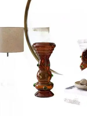 ENZO DE GASPERI Beaded Crystal Vase